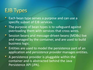 EJB3 Basics | PPTX | Databases | Computer Software and Applications
