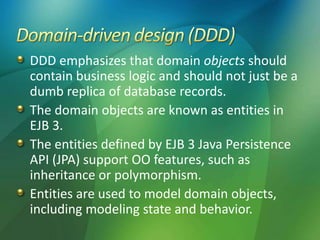 EJB3 Basics | PPTX | Databases | Computer Software and Applications