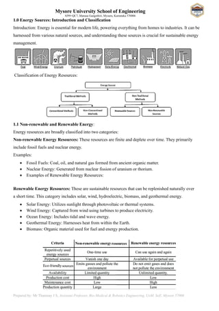 21BR15/25 Module 01 Notes, Energy Sources, Formation of Steam | PDF