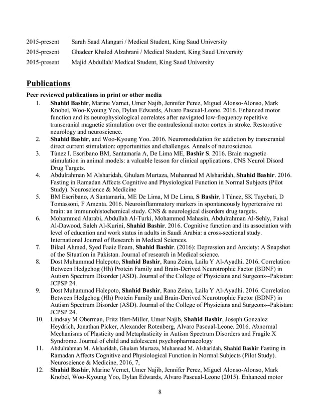 Shahid Bashir_ H K CV update | PDF