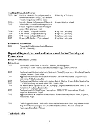 Shahid Bashir_ H K CV update | PDF