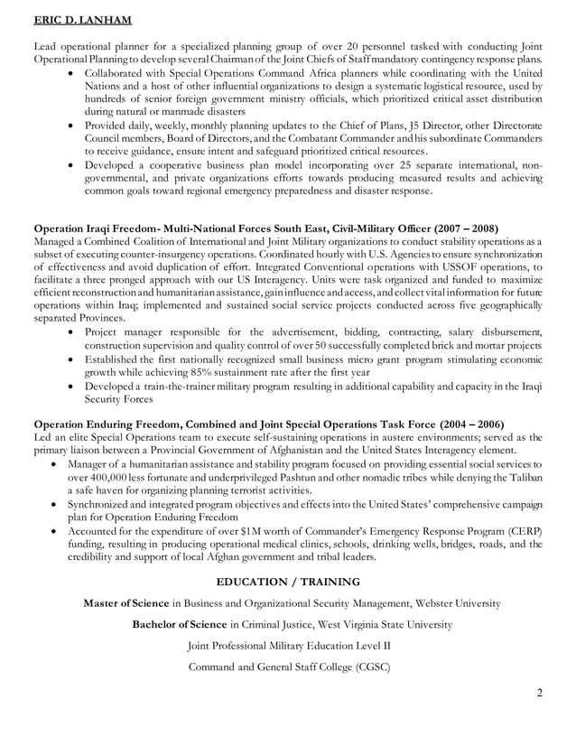 Eric Lanham_Resume_OCT2016-with references | PDF