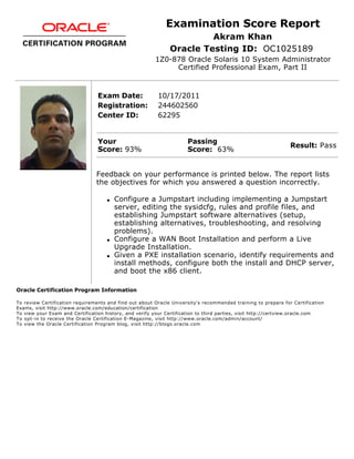 Oracle Solaris System Administrator-SA2 | PDF