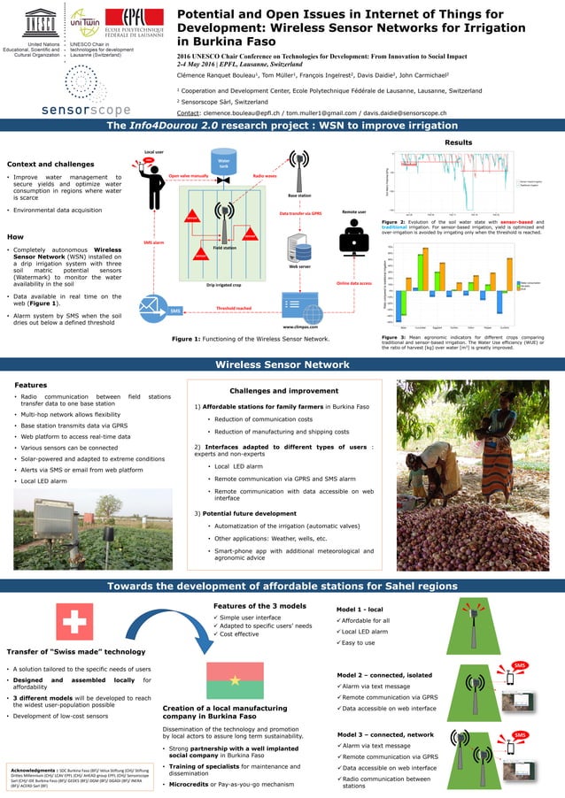 Poster Irrigation Burkina | PDF | Internet of Things | Internet