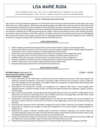 Lisa Marie Ruda Resume - COO | PDF