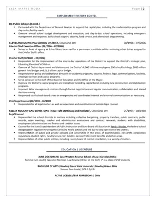 Lisa Marie Ruda Resume - COO | PDF