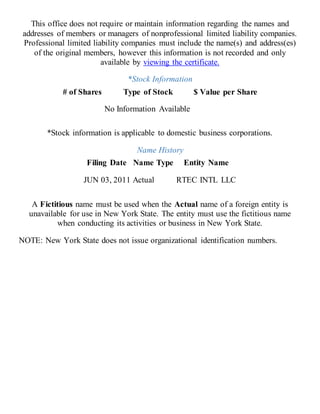 NYS Department of State Division of Corporations | DOCX
