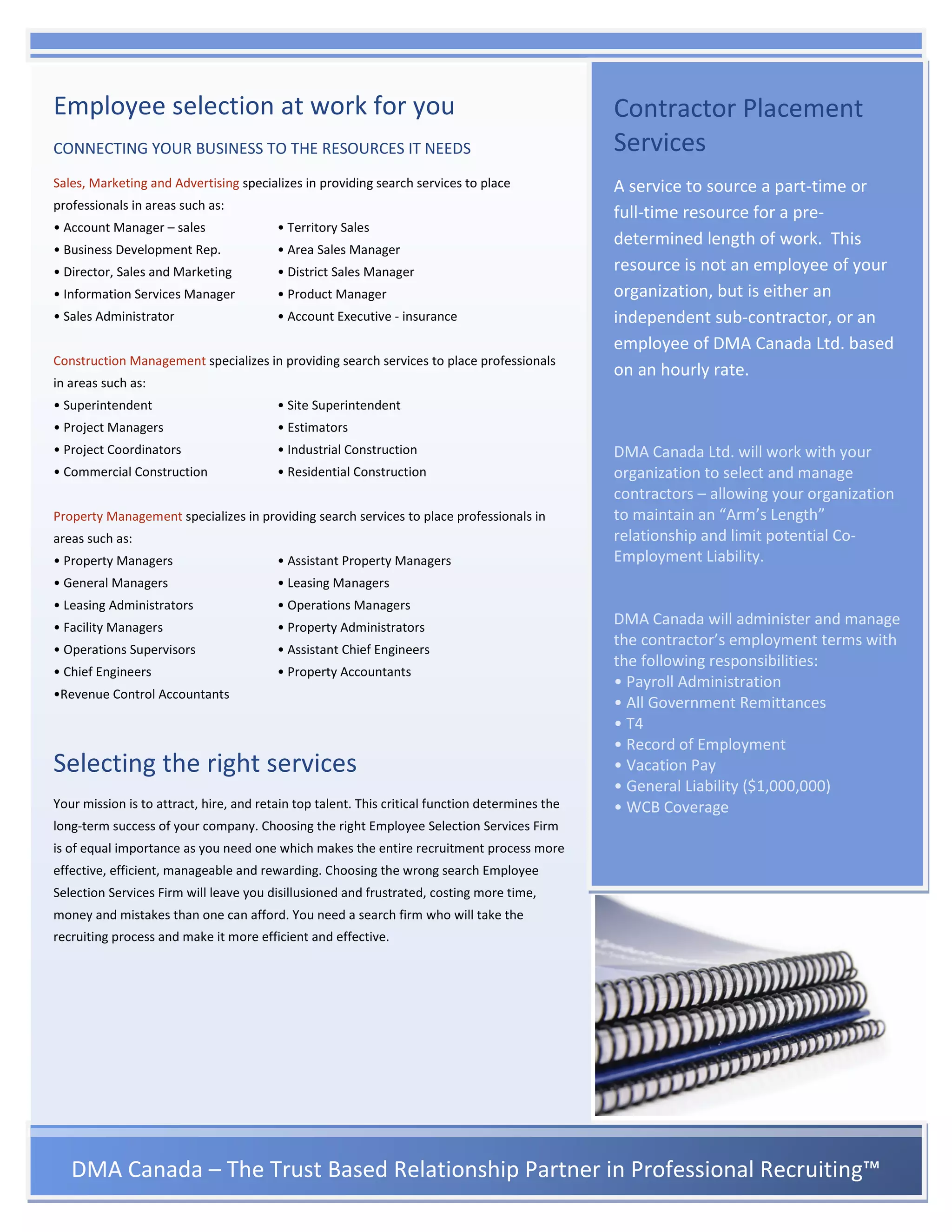 DMA Canada - Overview 2015 v2 | PDF