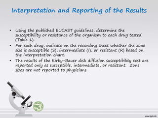 PRACTICAL antibiotic sensitivity test | PPT | Infectious Diseases ...