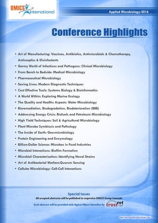 Applied Microbiology-2016_Brochure | PDF
