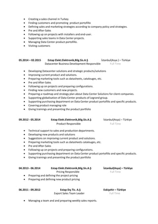 Üzeyir KALUK Resume | DOC