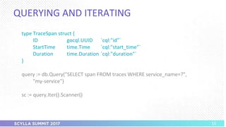 Scylla Summit 2017: How to Use Gocql to Execute Queries and What the ...
