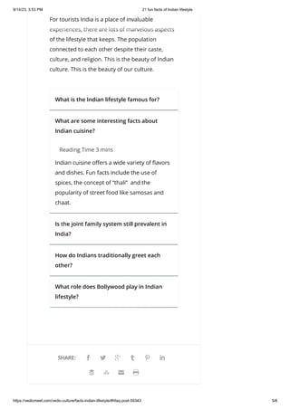 21 fun facts of Indian lifestyle.pdf