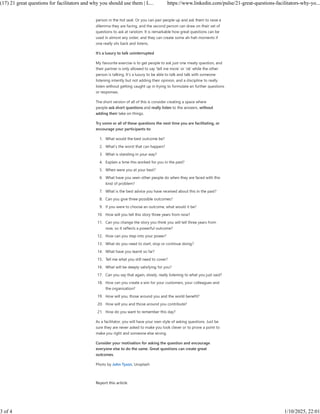 21 great questions for facilitators and why you should use them ...