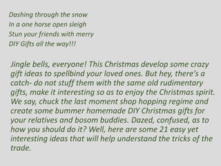 21 incredible homemade christmas decorating ideas for your loved ones | PPT