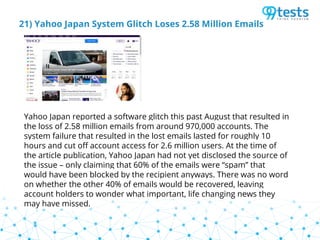 21 infamous & expensive software bugs | PPT