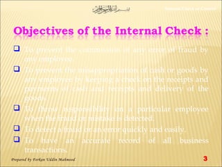 Internal check & control | PPT