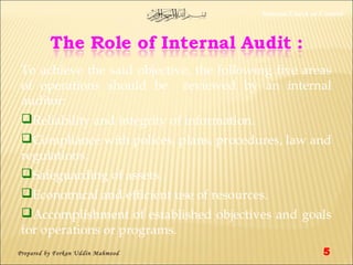 Internal check & control | PPT