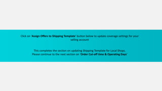 Assign offers to shipping template_21 | PPT