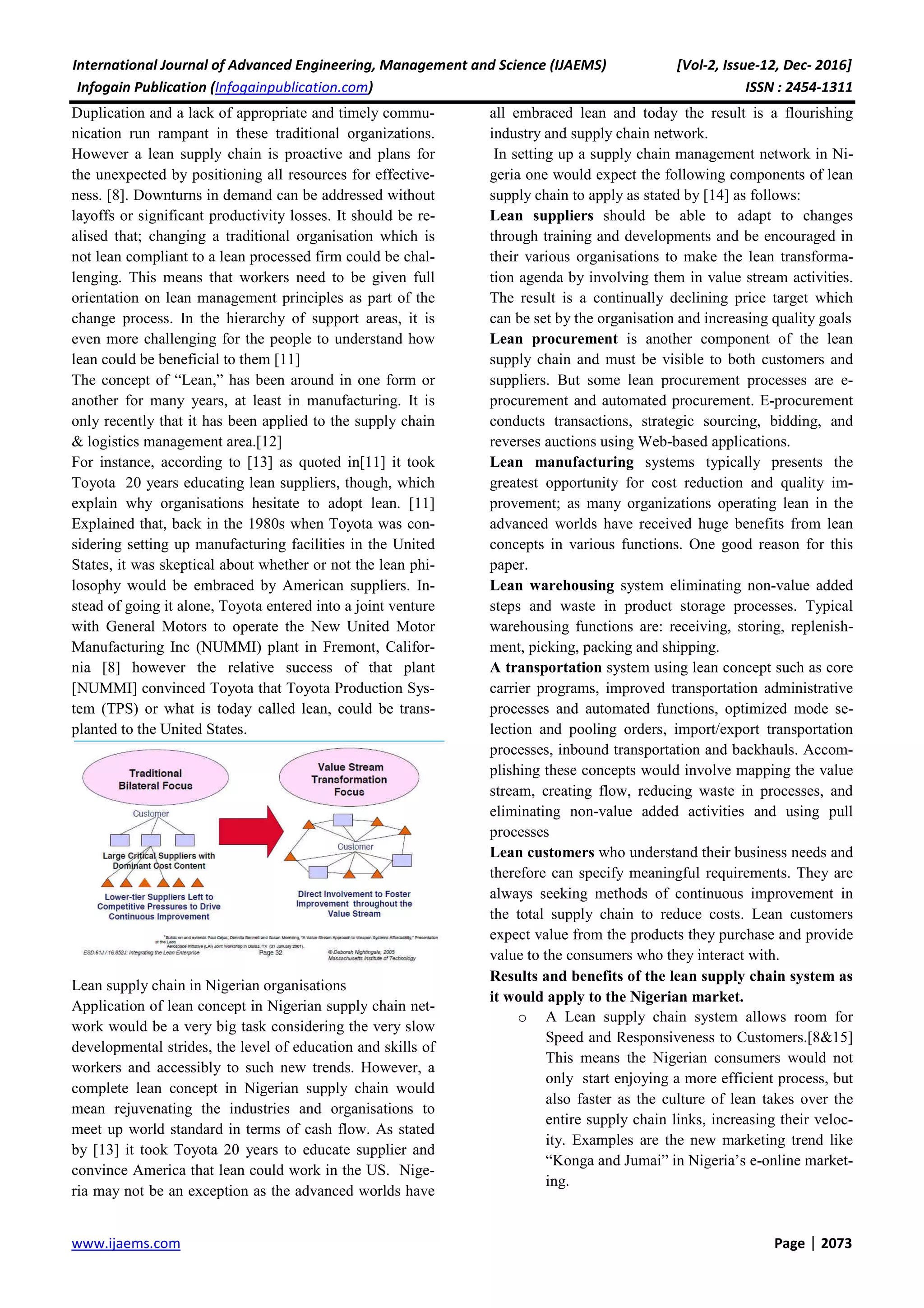 Lean supply chain management | PDF