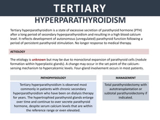 Tertiary Hyperparathyroidism