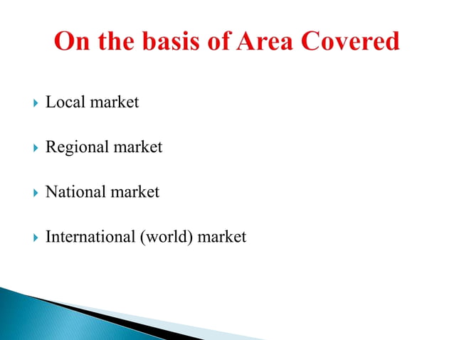 Market and Classification of Market | PPTX | Commodities | Economy