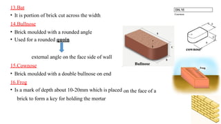 Brick masonry, stone masonry and its manufacturing | PDF