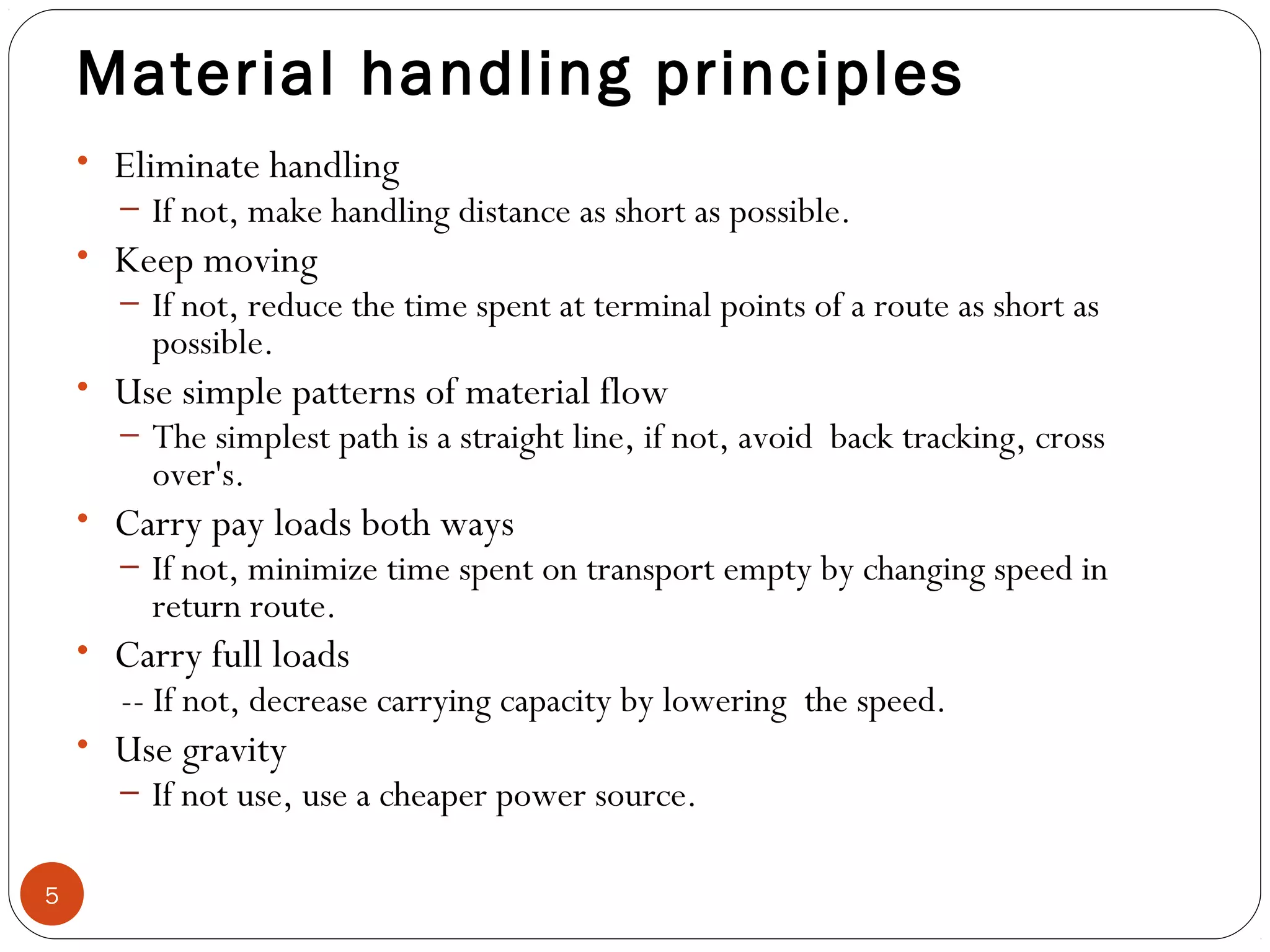 material handling system | PPT