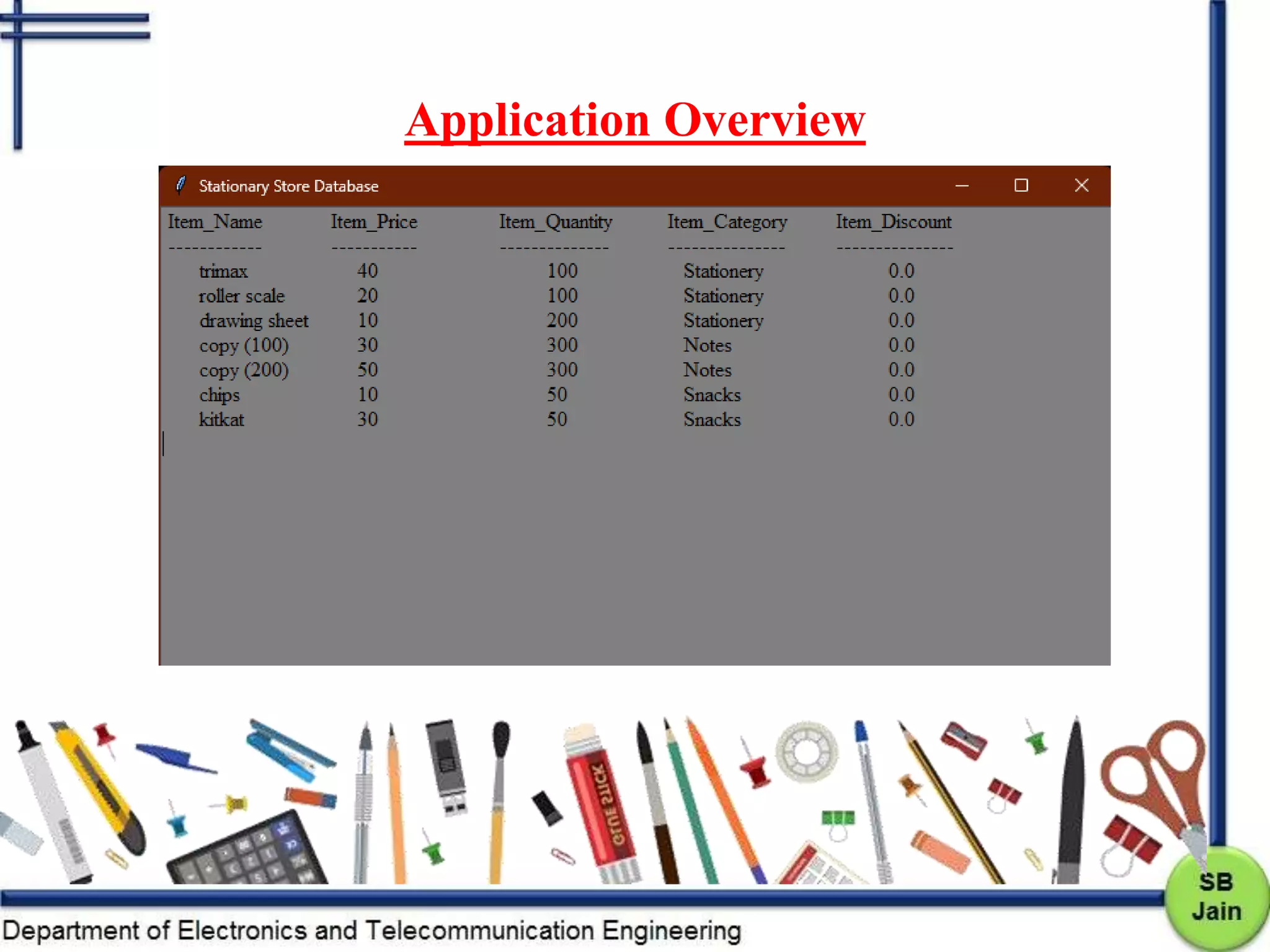 Stationary Store Management System | PPTX
