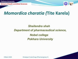 21 momordica charatia (tita karela) | PPT