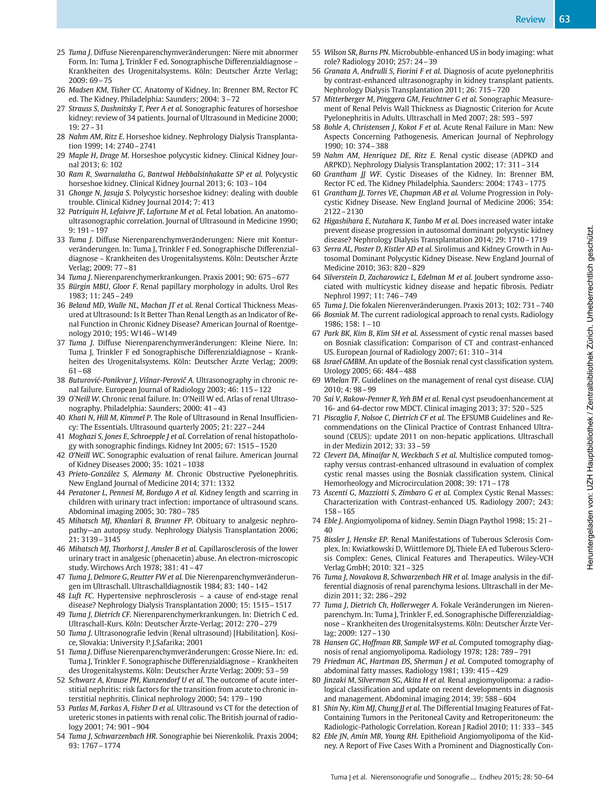 21 Sonographie der Niere und ableitenden Harnwegen. Allgemeinen ...