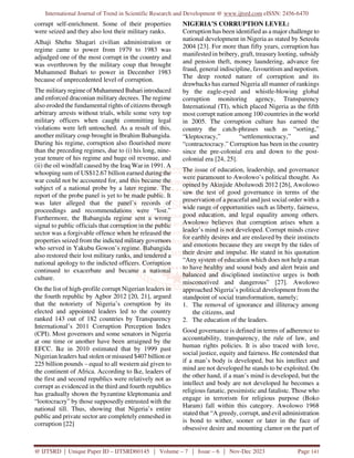 Nigeria, Corruption and Bad Leadership | PDF