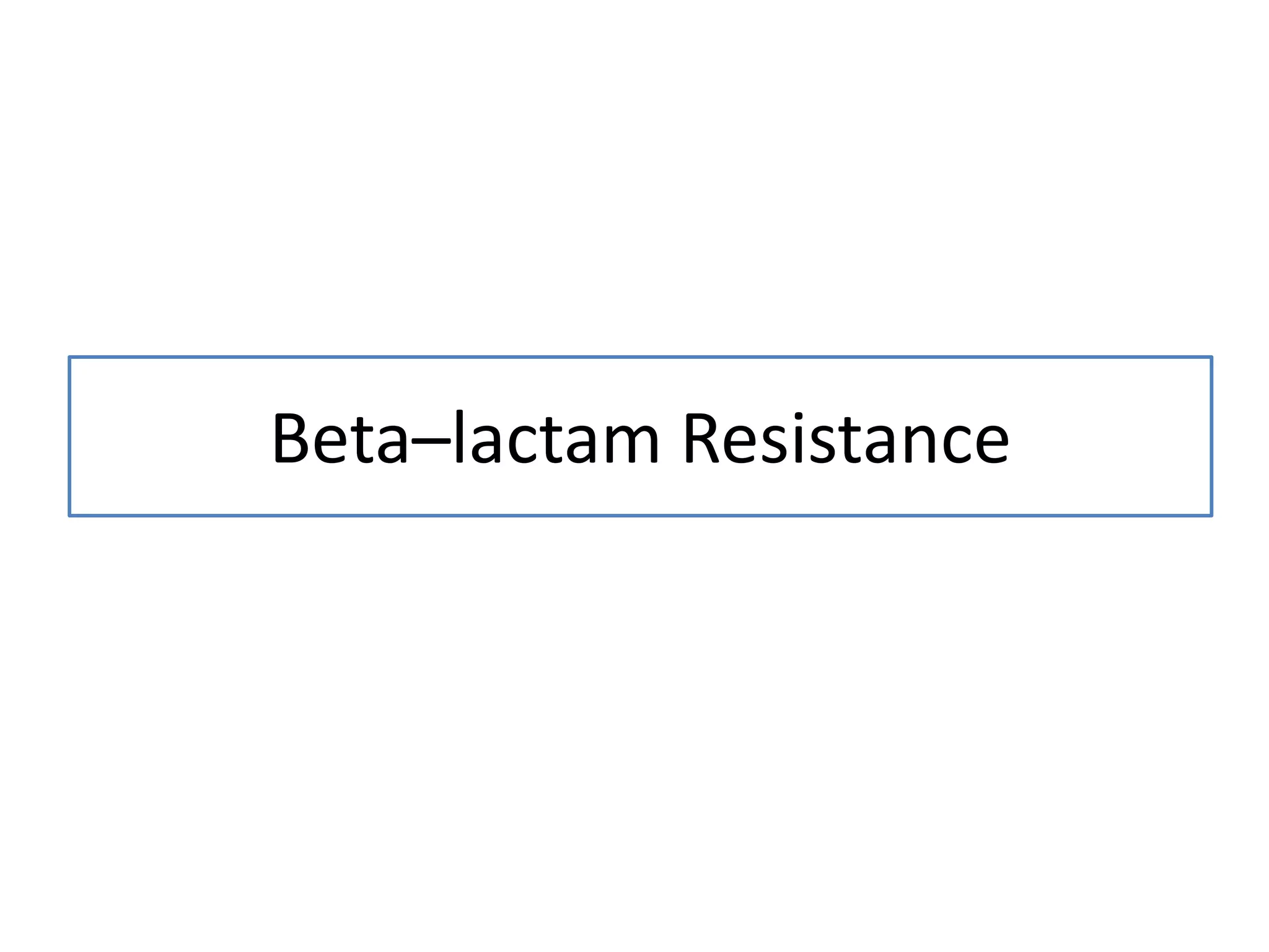 Beta Lactam Antibiotics | PPTX