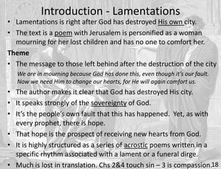 Session 21 Old Testament Overview - Jeremiah and Lamentations | PPTX ...