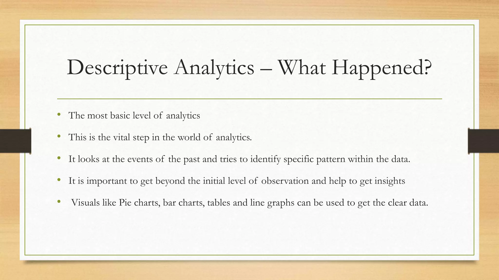 Stages in Analytics | PPTX
