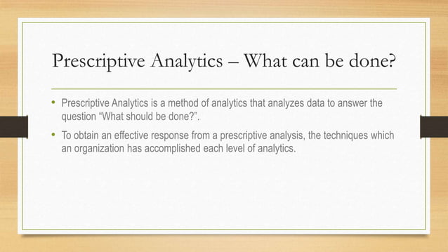 Stages in Analytics | PPTX | Databases | Computer Software and Applications