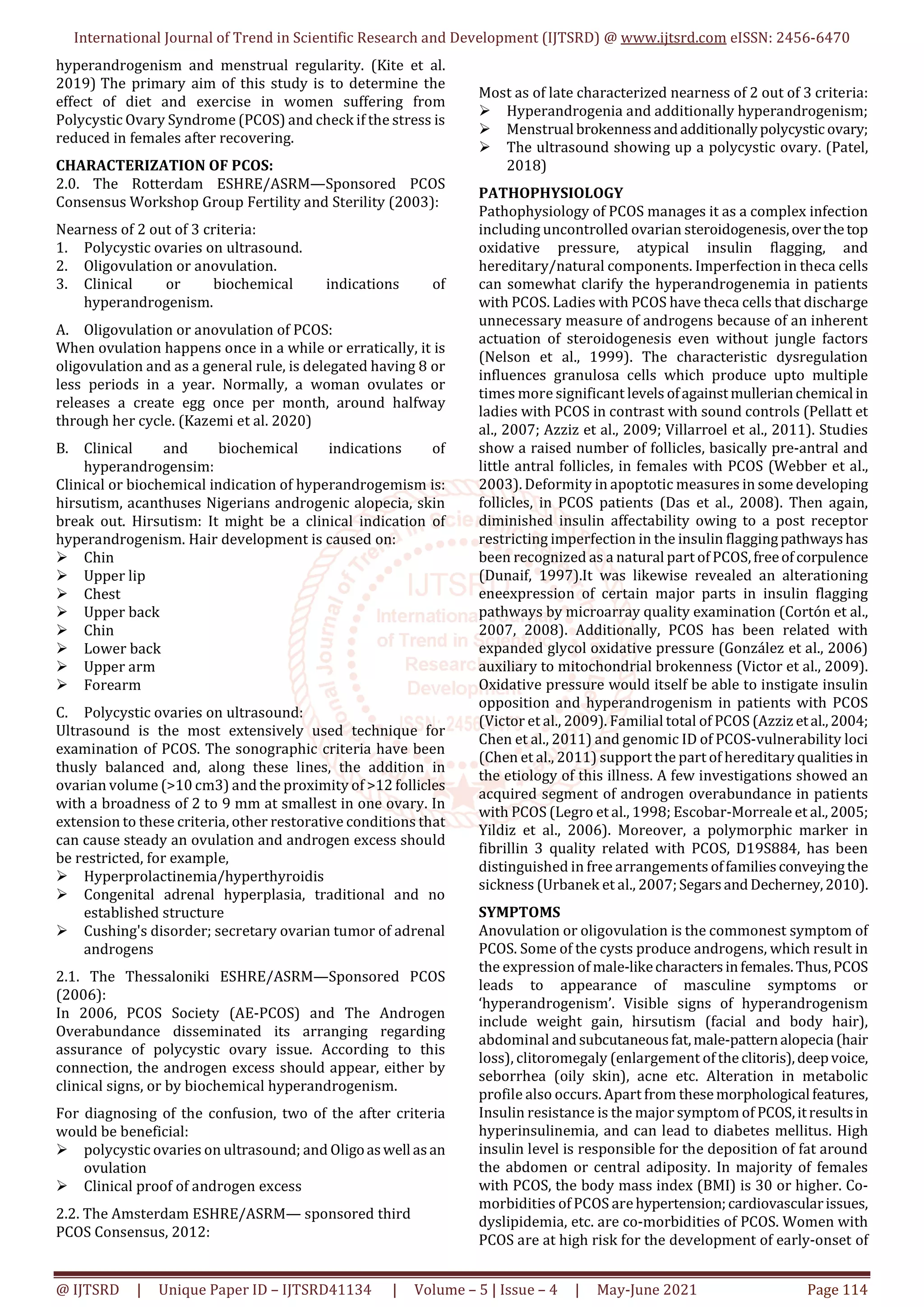 Polycystic Ovary Syndrome A Review | PDF