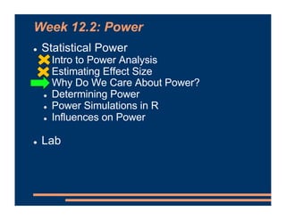 Mixed Effects Models - Power | PDF