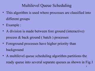 21 process scheduling alogorithm | PPT