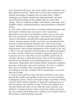 21 Pros and Cons of ZoosJune 4, 2017 by Louise Gaill.docx