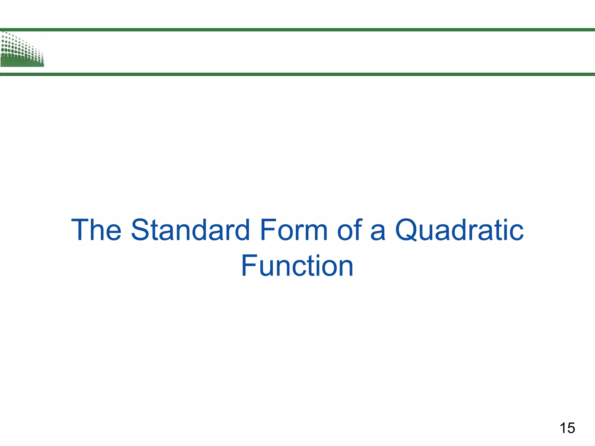 Modeling with Quadratics | PDF