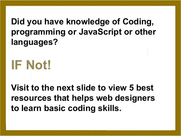 5 Resources for Web Designers to Make Their Basic Coding Skills