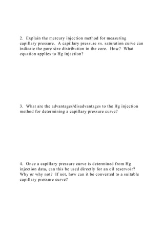 21 Rock Fluid Interactions Capillary Rise, Capillary Pressure, J.docx