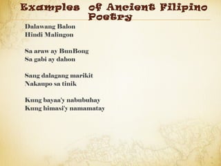 Pre-colonial Text and Spanish colonial Text | PPT