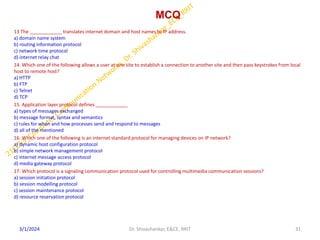 21 Scheme_21EC53_MODULE-5_CCN_Dr. ShivaS | PDF | Internet | Computing