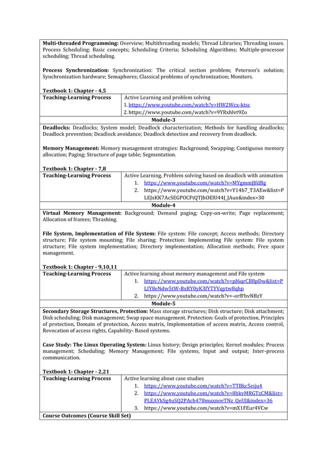 21scheme vtu syllabus of visveraya technological university | PDF