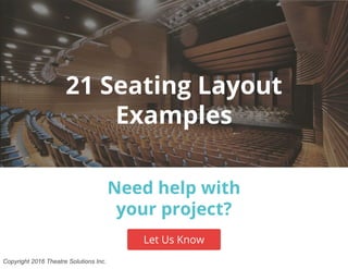 21 Fixed Seating Layout Examples | PDF