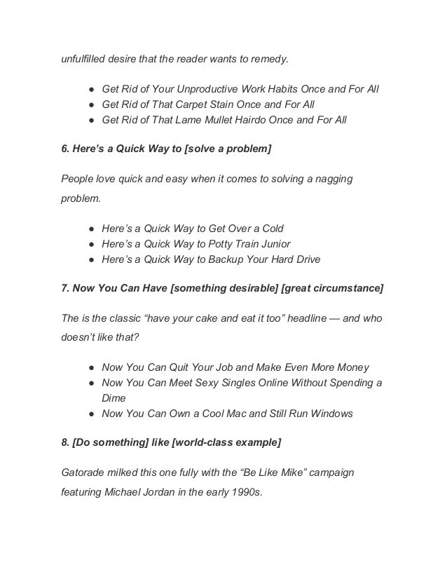 21 Secrets Of Writing Catchy Titles
