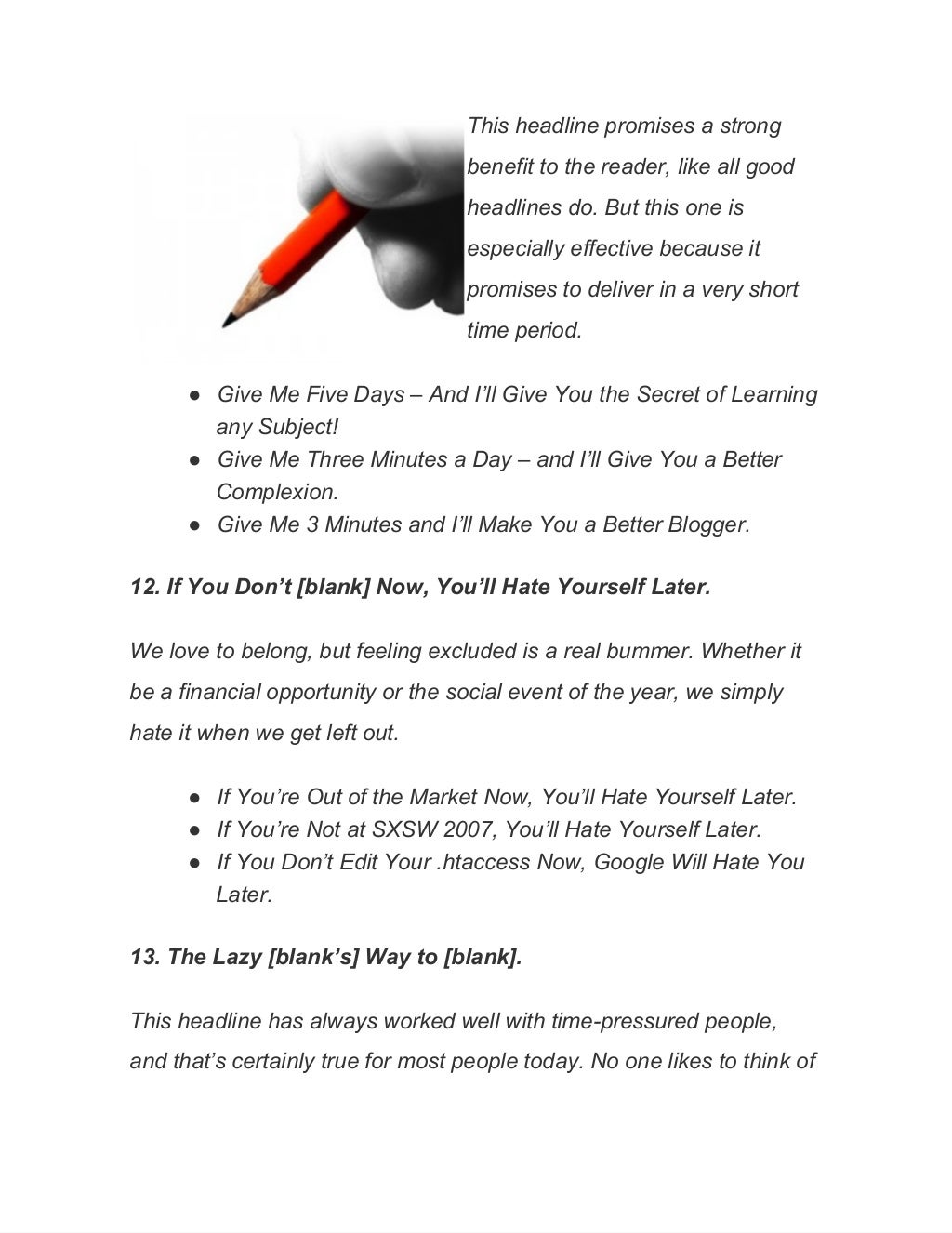 21 Secrets Of Writing Catchy Titles