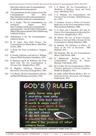 Selfishness Breaks All the Ten Commandments | PDF